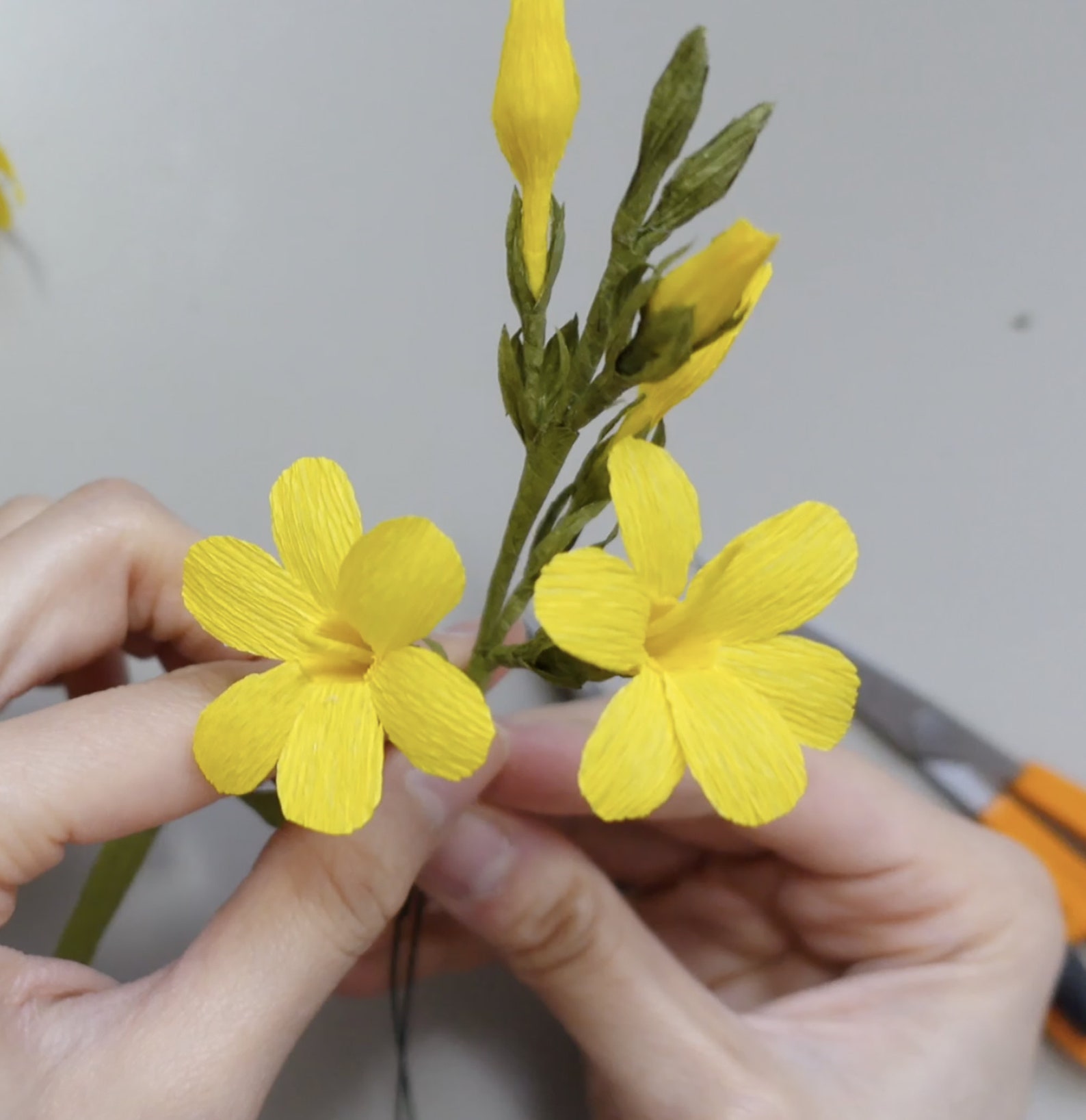 Digital Template Handmade Crepe Paper Winter Jasmine Digital - Etsy