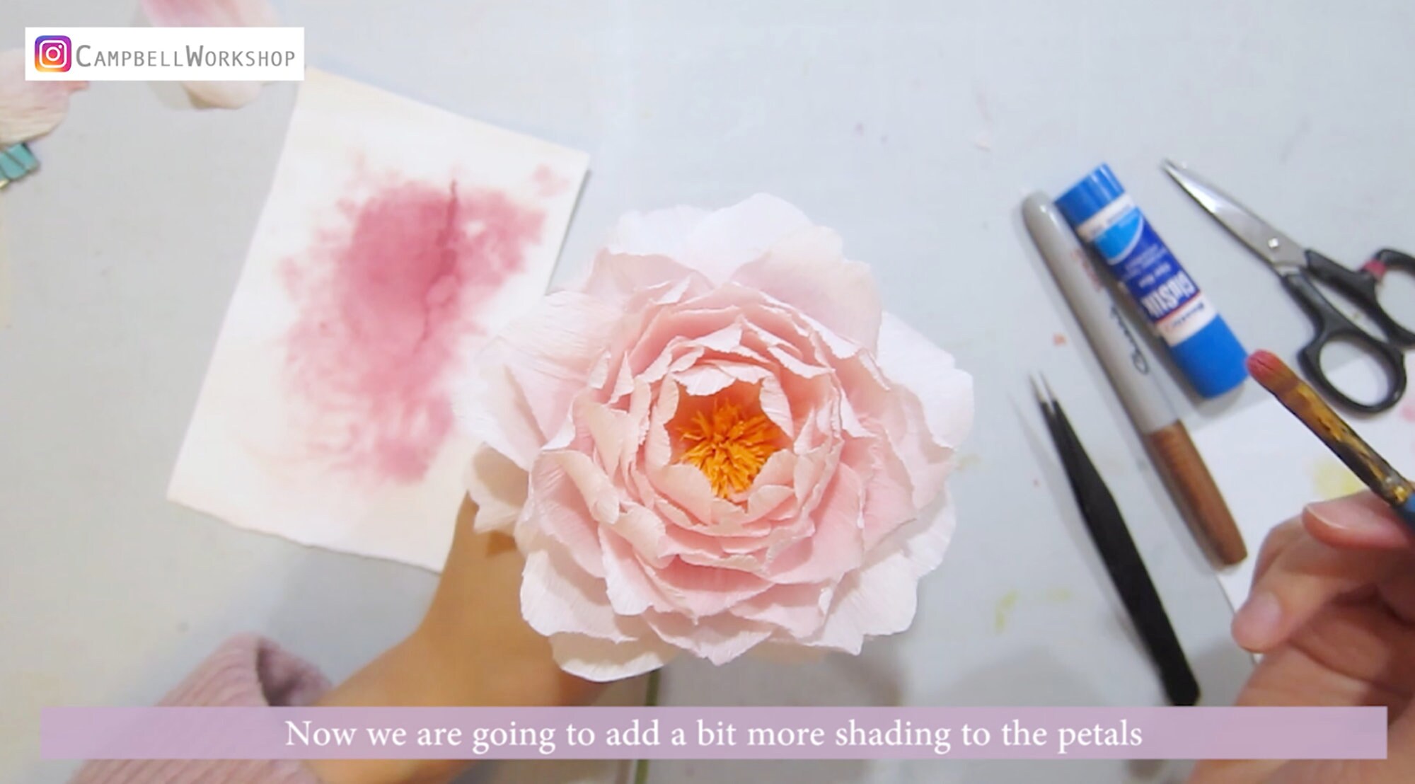 Crepe Paper English Rose - Scepter'd Isle Digital Template With Video ...
