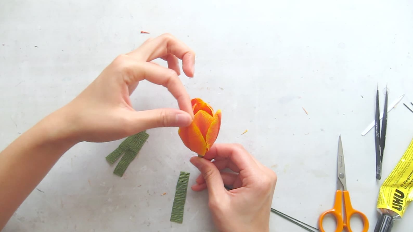 DIY KIT Handmade Crepe Paper Classic Tulip's Kit With - Etsy