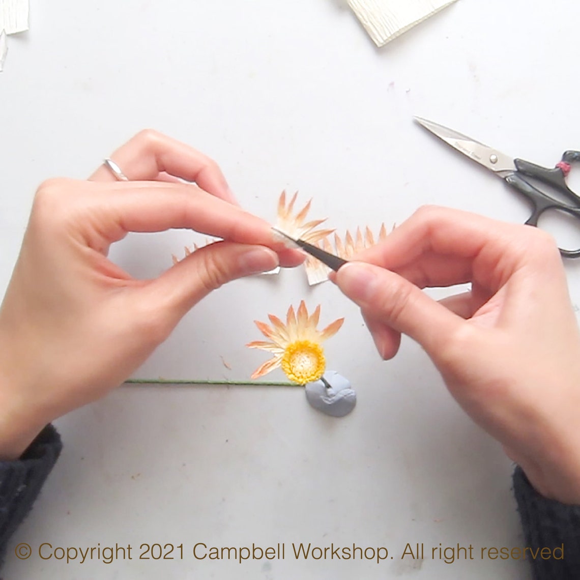 Digital Template handmade Crepe Paper Straw Flower Digital - Etsy