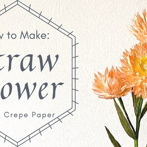 Digital Template handmade Crepe Paper Straw Flower Digital - Etsy