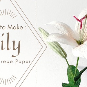 Digital Template Handmade Crepe Paper Oriental Lily Digital - Etsy