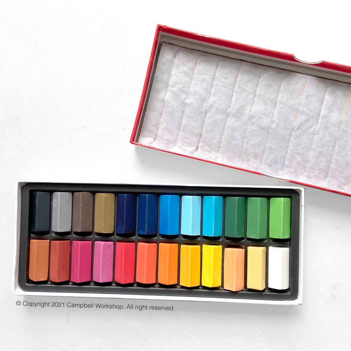 Soft Pastel With 24 Colours - Suitable for Paper Flower Colouring - Etsy