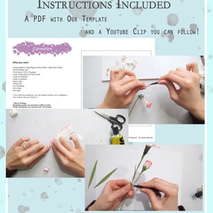 Digital Template Handmade Crepe Paper Carnation Flower - Etsy