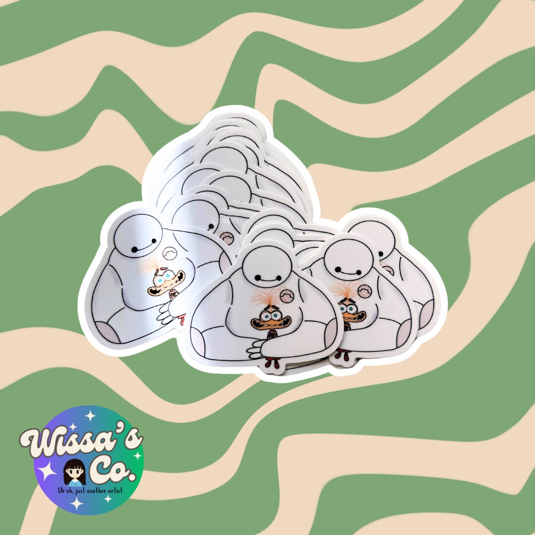 Inside Out 2 Anxiety X Baymax Sticker - Etsy