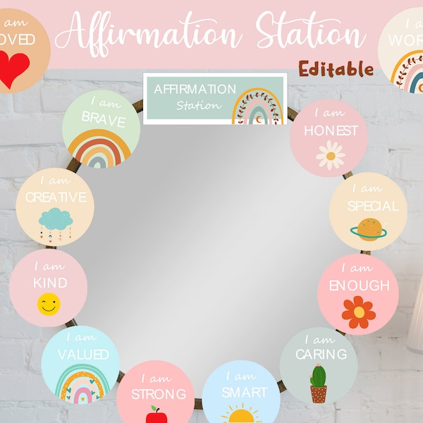 Affirmation Cards for Mirror - Etsy