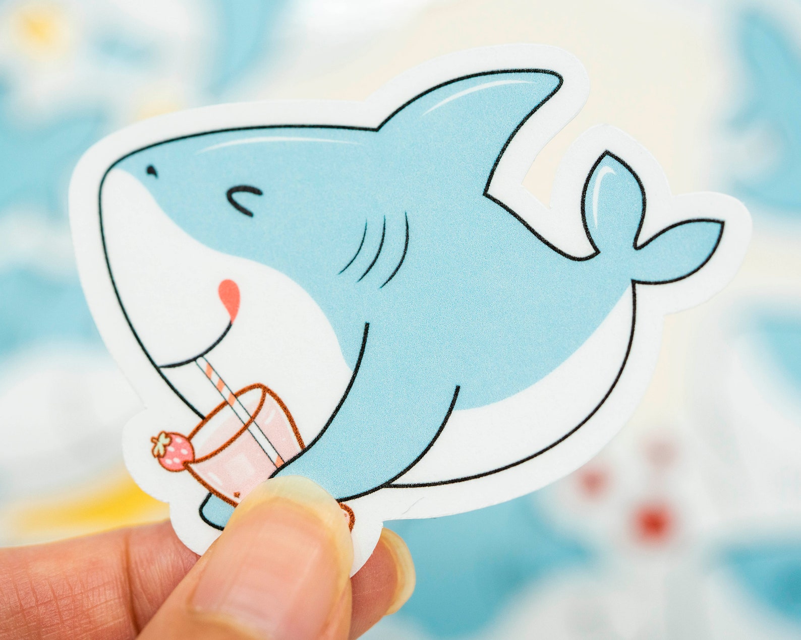 Baby Shark Sticker Bundle 5 Cute Shark Stickers Laptop - Etsy