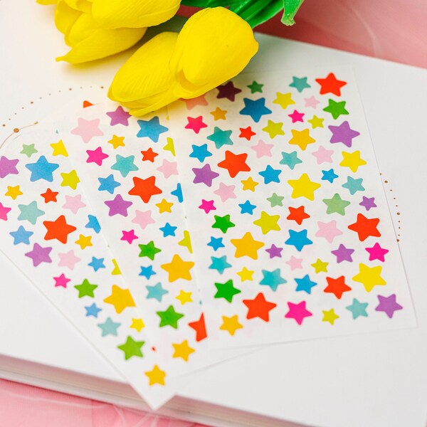 Star Sticker Sheet - Etsy