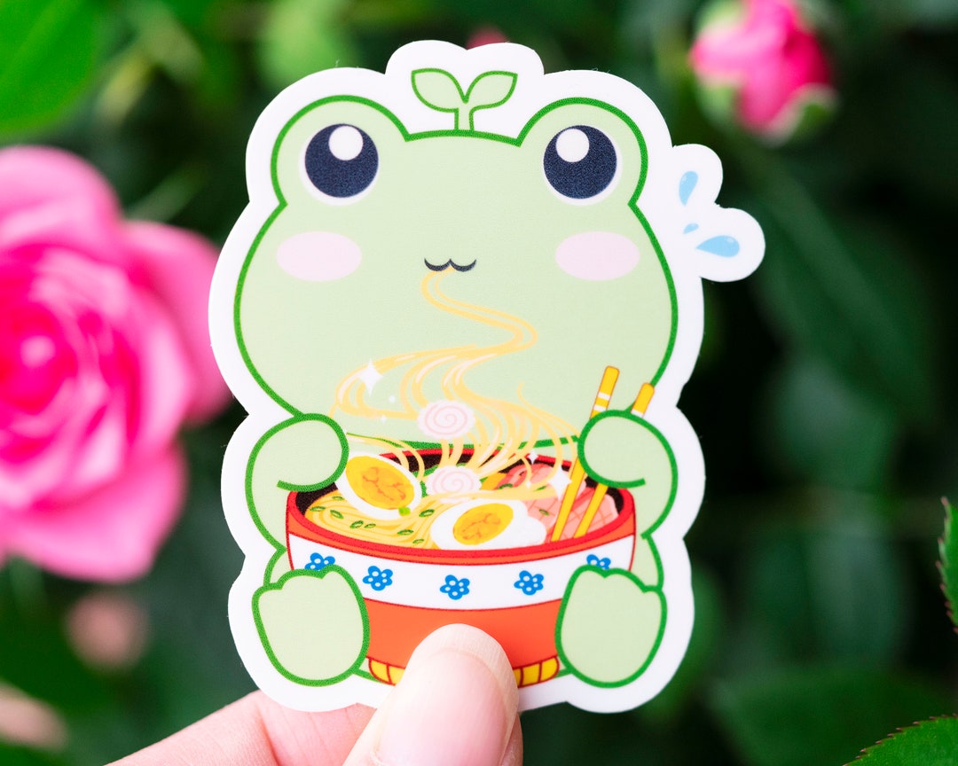 Froggy Sticker, Noodle Frog, Cute Frog Stickers, Journal and Planner ...