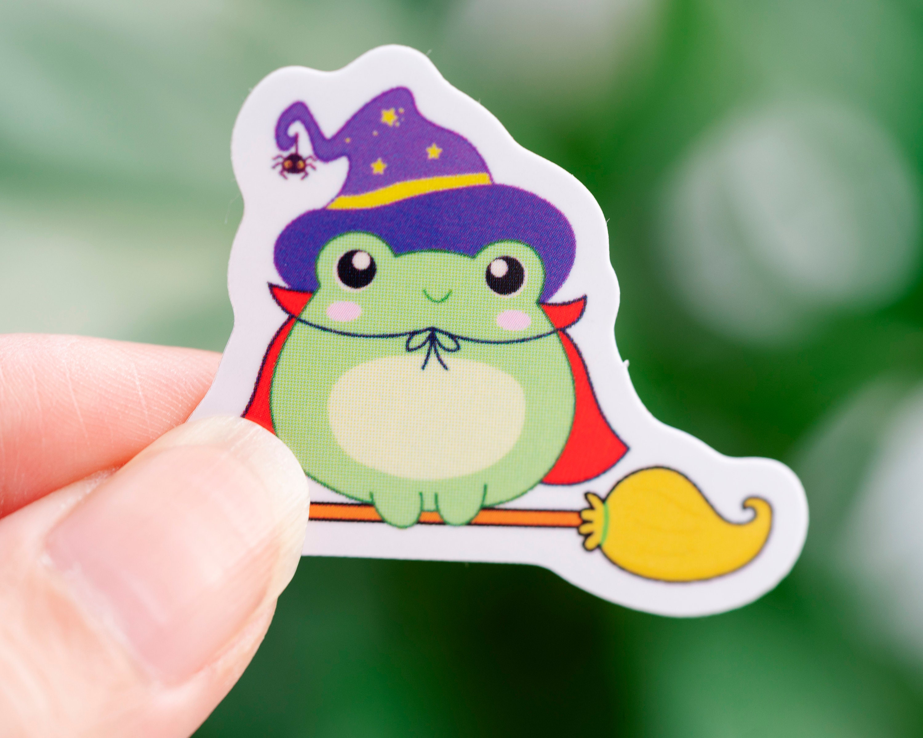 Pack of 6 Frog Vinyl Sticker Kawaii Frog Frog Lover Sticker - Etsy