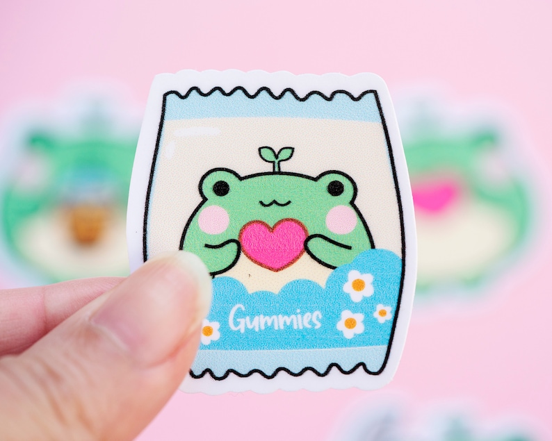 Froggy Sticker Bundle/ Cute Frog Stickers/ Cottagecore Kawaii - Etsy