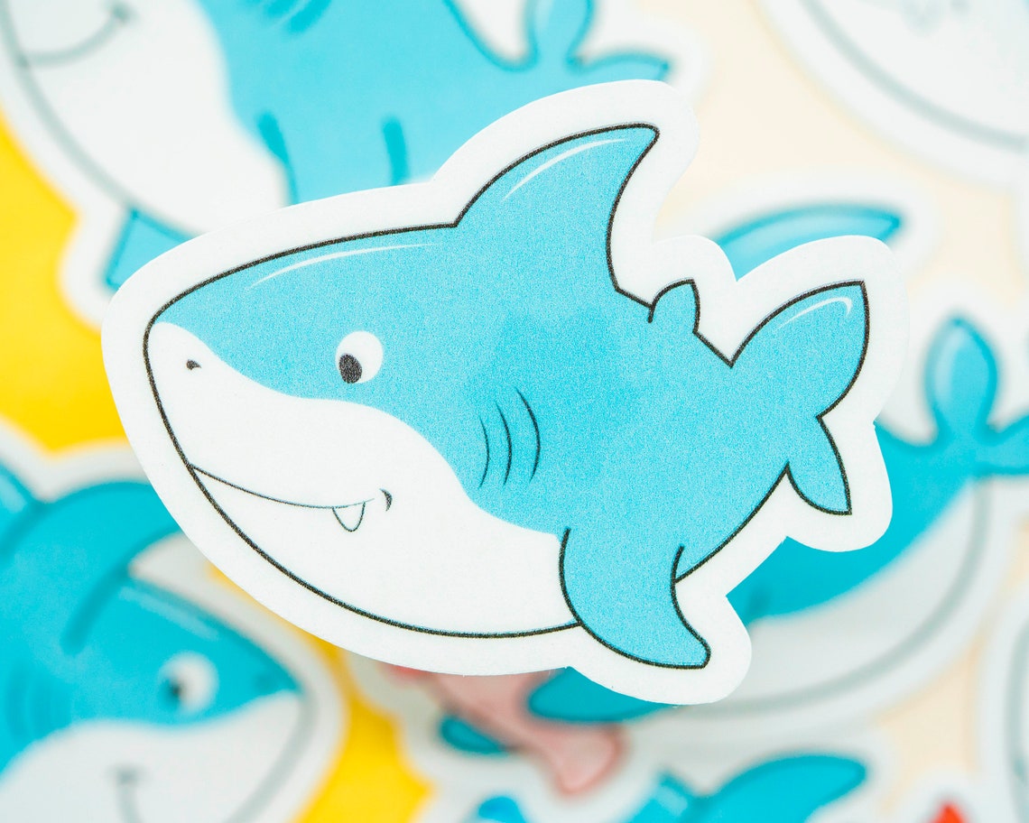 Baby Hai Sticker Bundle 5 Süße Hai Sticker Laptop - Etsy.de