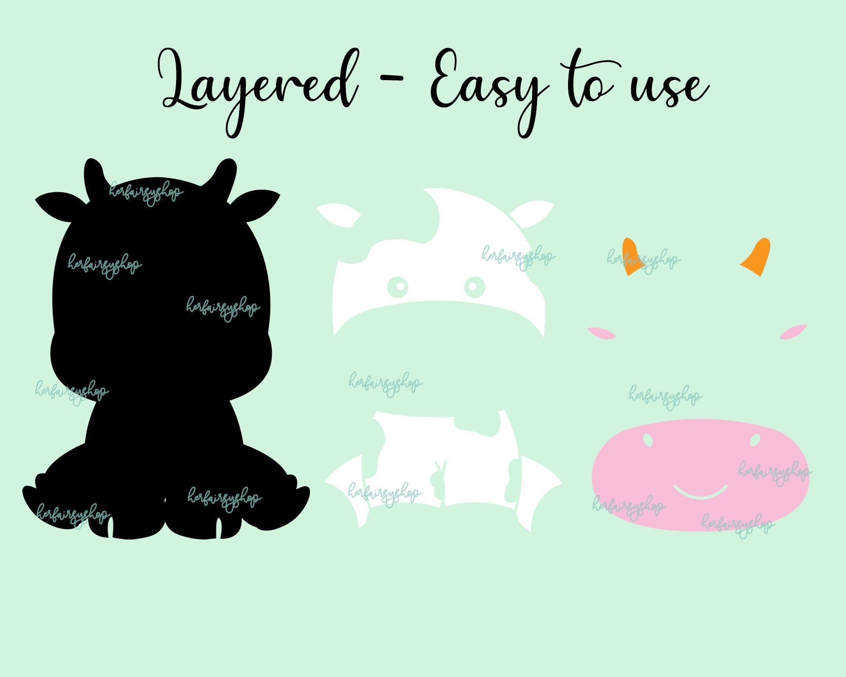 Cute Cow Svg Baby Cow Svg Cow Svg Cow Print Svg Kid Farm - Etsy