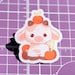 Cute Cow Stickers Bundle I Kawaii Fruit Cow Sticker I Strawberry Cow I ...