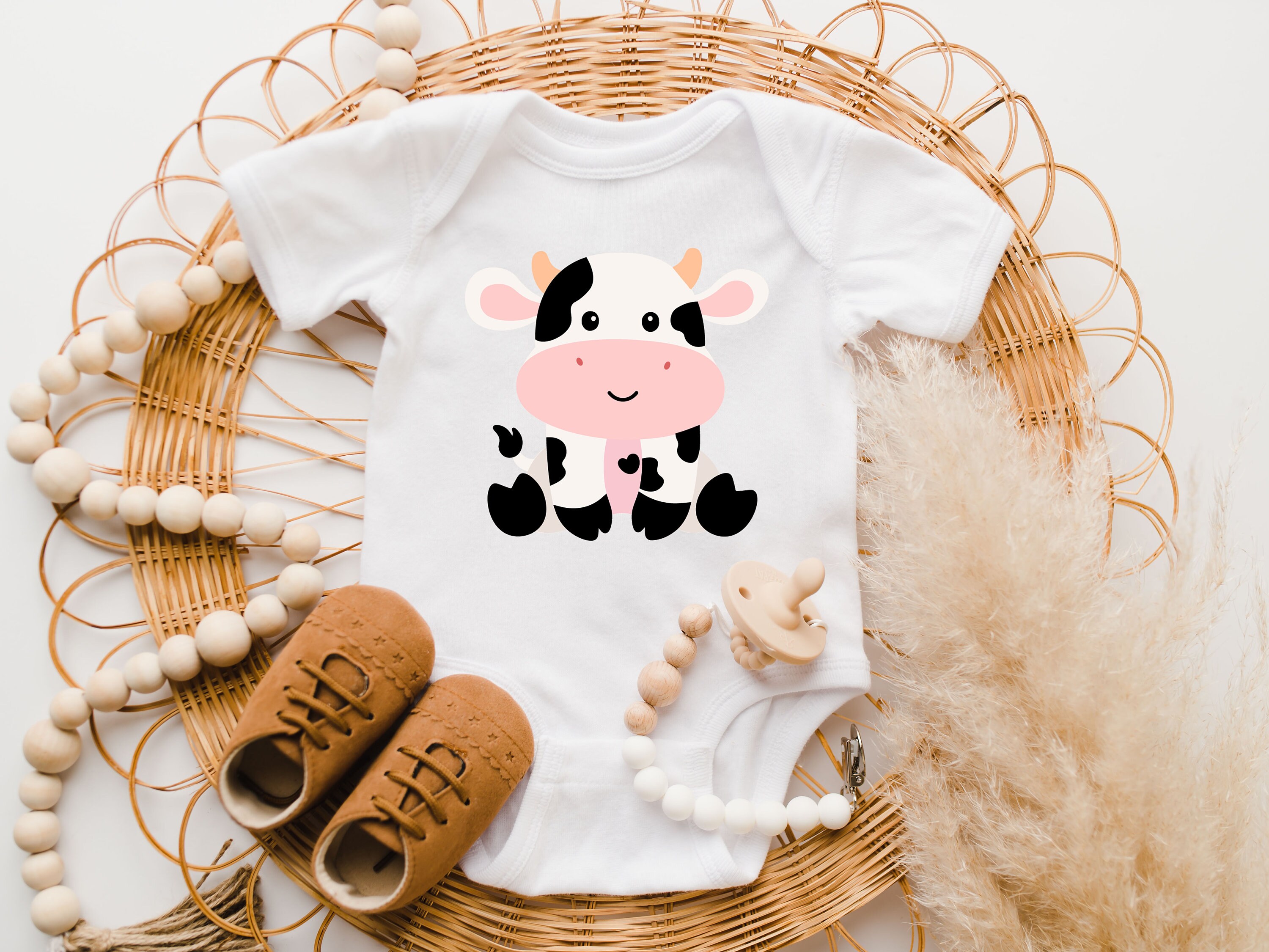 Baby Cow Svg | Cute Cow Svg | Animal Svg I Farm Animal Clipart I Baby ...