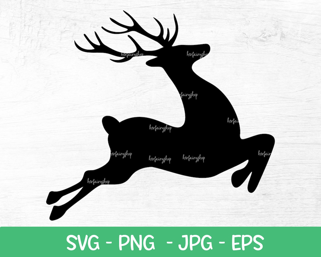 Reindeer Svg, Christmas Reindeer Svg, Xmas Reinder Svg, Santa Reindeer ...