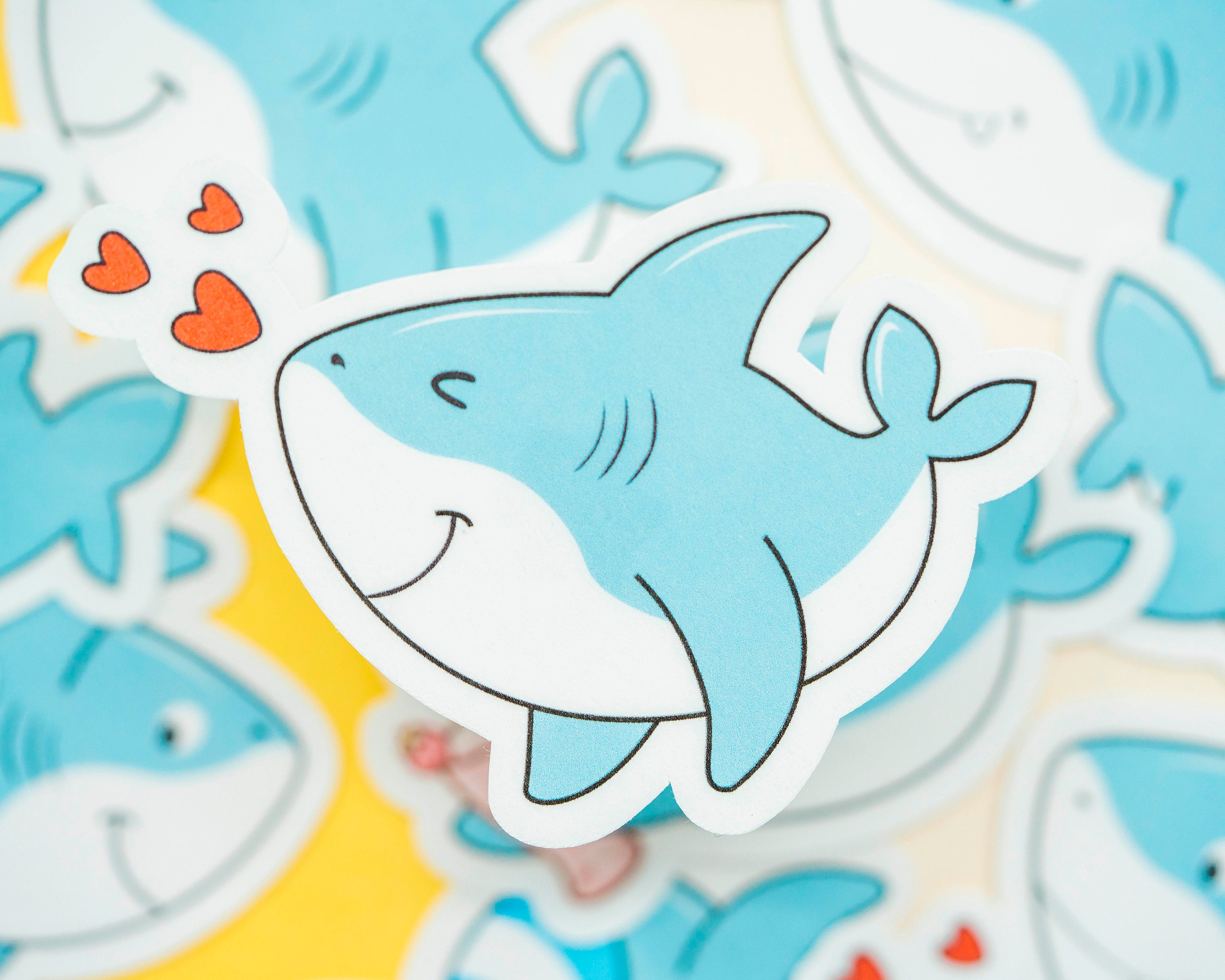 Baby Shark Sticker Bundle 5 Cute Shark Stickers Laptop - Etsy
