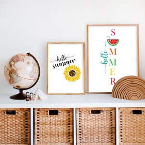 Hello Summer Bundle Svg, Summer Sign Svg, Hello Summer Popsicle Svg ...