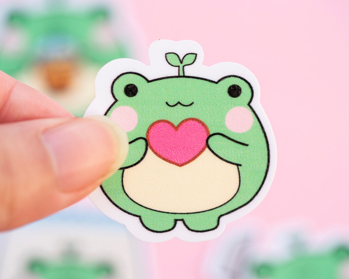 Froggy Sticker Bundle/ Cute Frog Stickers/ Cottagecore Kawaii - Etsy