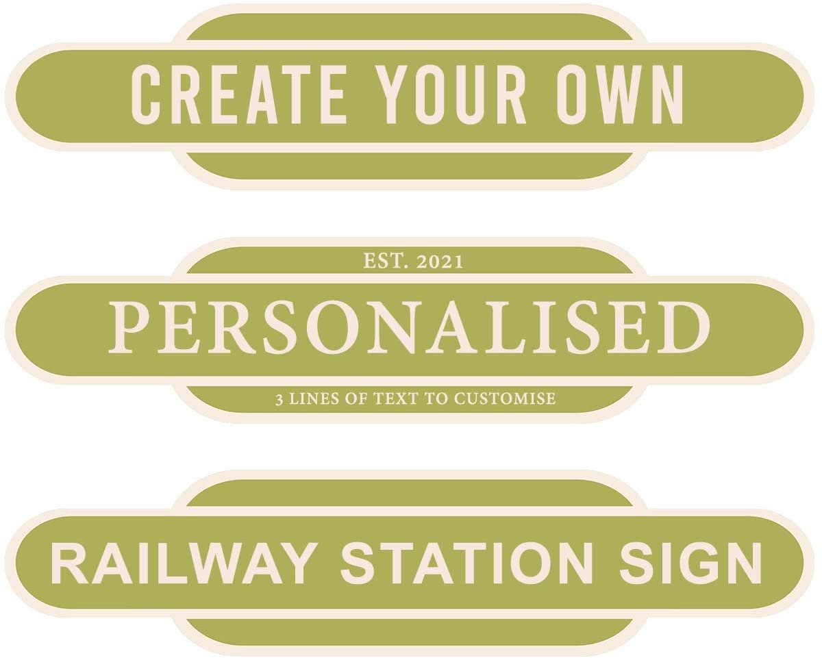Personalised Train Signs Solid Colour Free Standing or Wall - Etsy UK