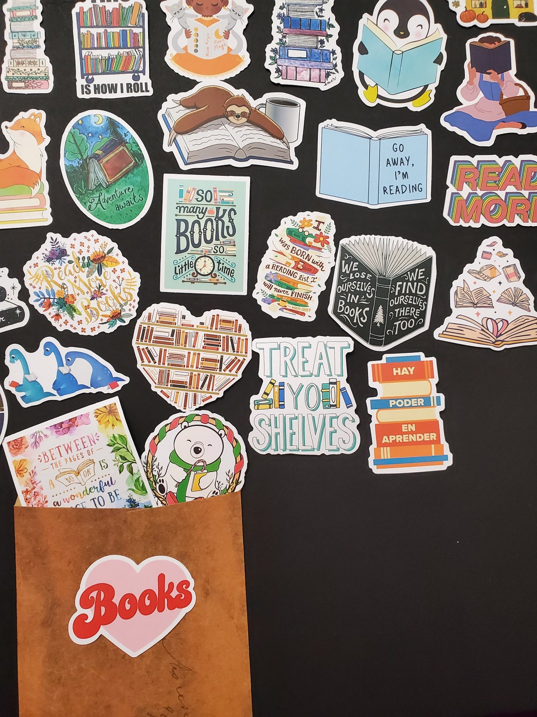 Random Book Lover Stickers, Book Lover Stickers, Book Stickers, Book ...