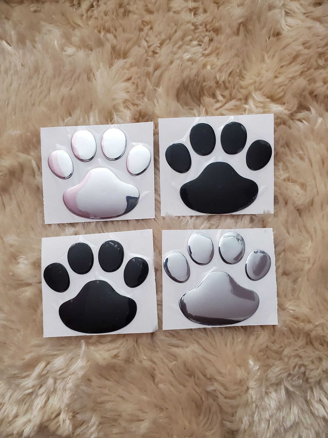 Pet 3D Paw Decal Stickers, Paw Vinyl Stickers, Cute Animal Paw Stickers ...