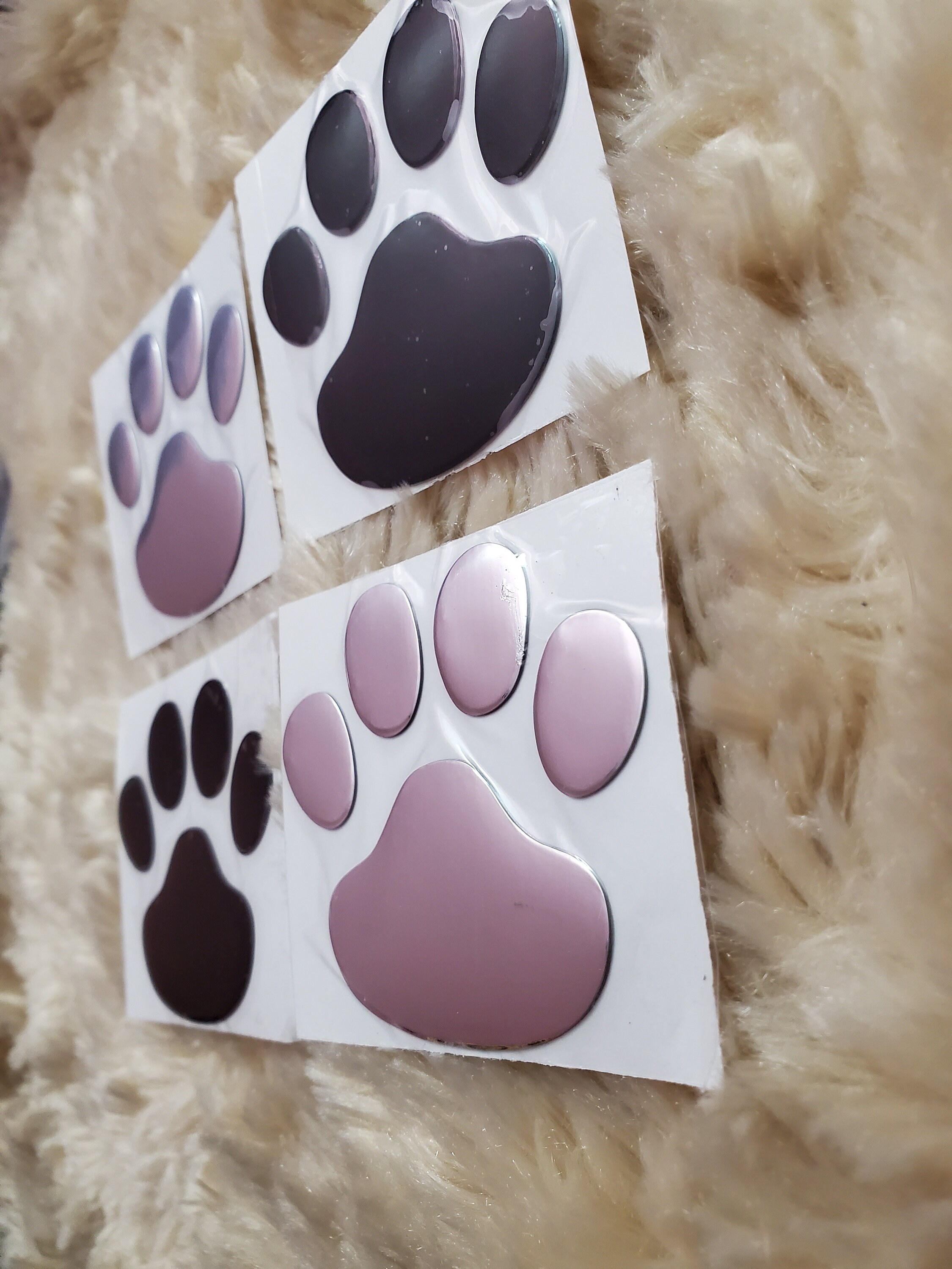 Pet 3D Paw Decal Stickers, Paw Vinyl Stickers, Cute Animal Paw Stickers ...