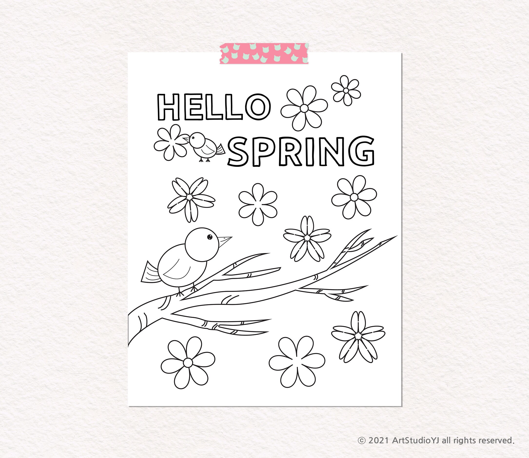 Coloring Pages for Kids, Spring Coloring Pages, Spring Coloring Sheets ...