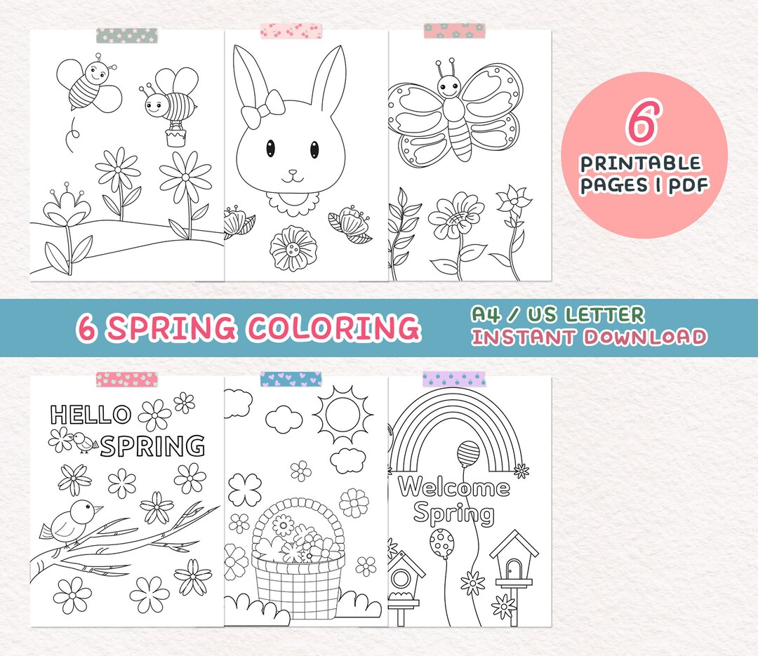 Coloring Pages for Kids, Spring Coloring Pages, Spring Coloring Sheets ...