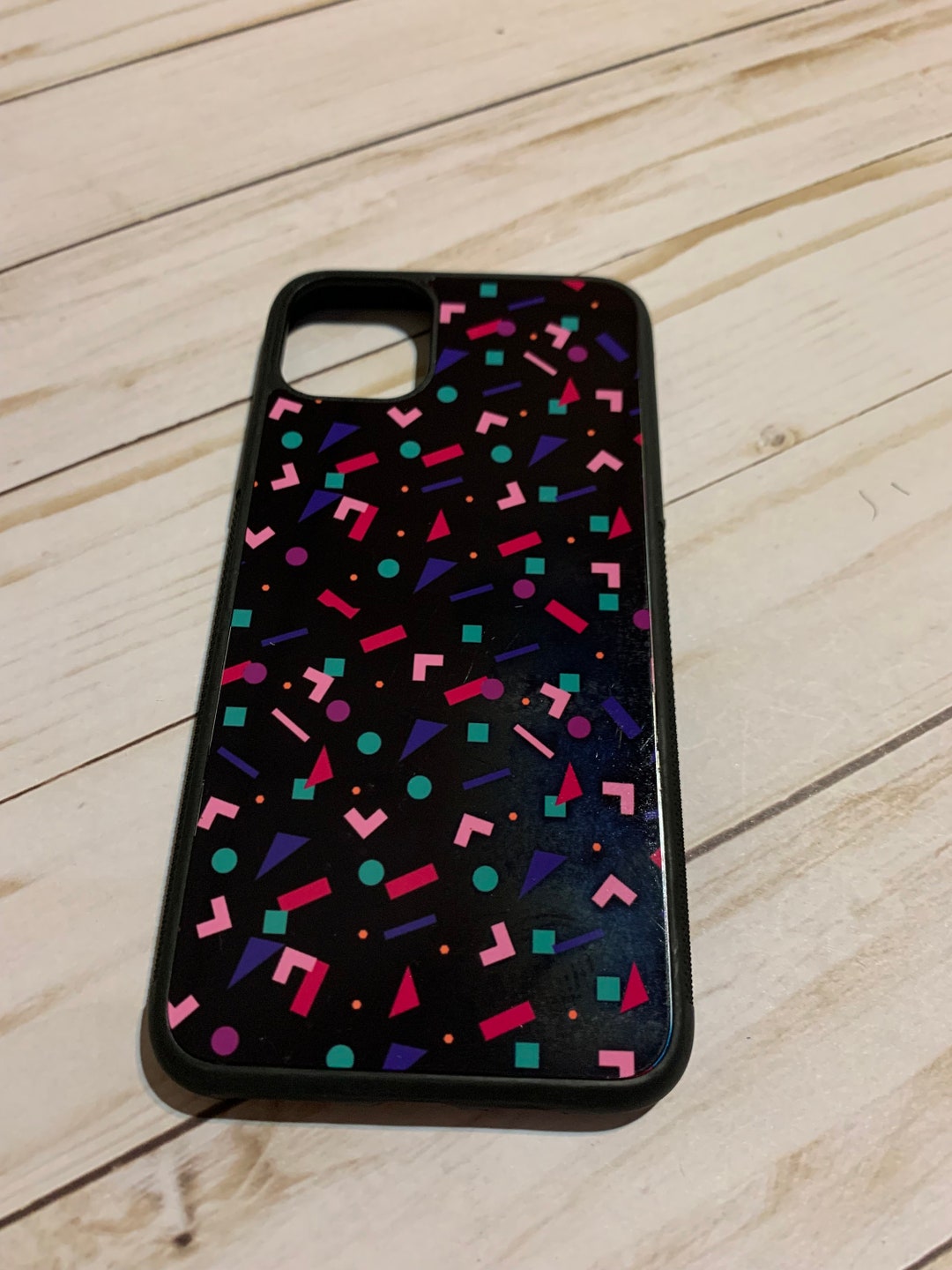 Black 80's Retro Phone Case - Etsy