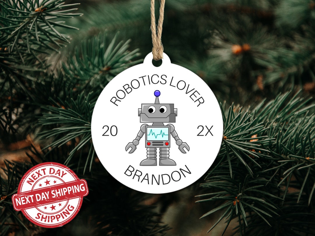 Robot Personalized Christmas Tree Ornament , Space Robots , Robotics ...