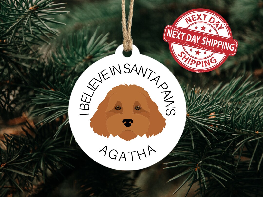 Cavapoo Christmas Ornament, Cavapoo Christmas Gift, Poodle, Dog ...