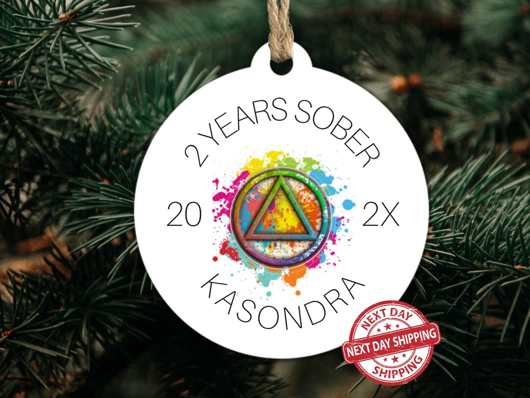 Sobriety Ornament, Sobriety Gift, Recovery Gift, Alcohol Recovery ...