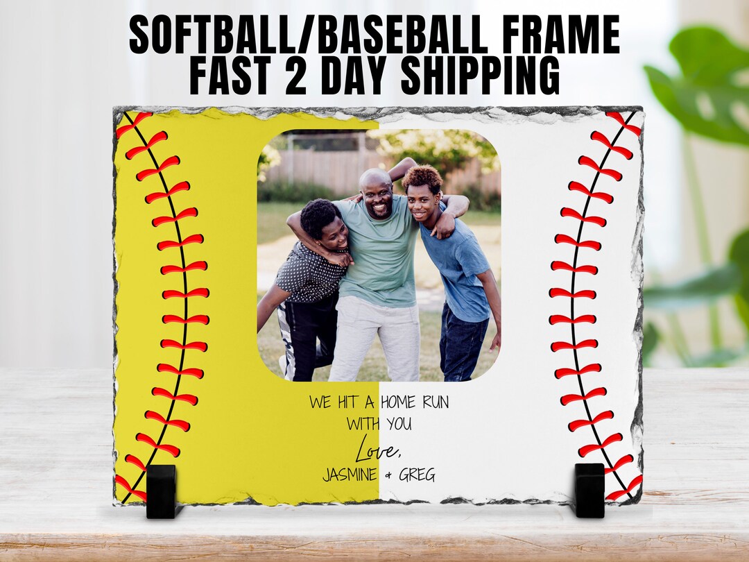 Personalized Photo Baseball Emblem Design Father's Day Baseball ...