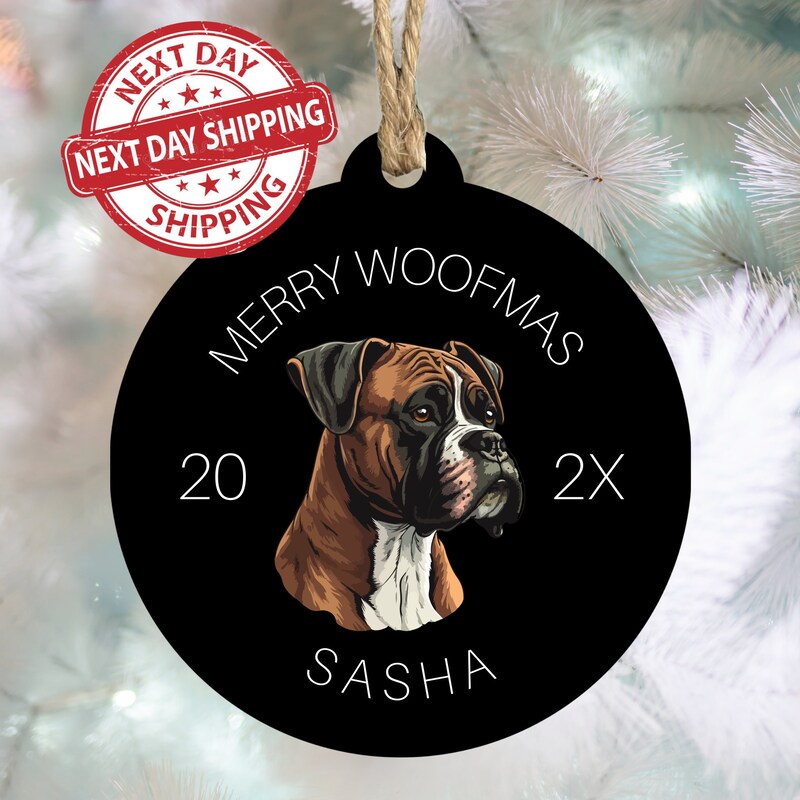 Boxer Dog Ornament - Etsy