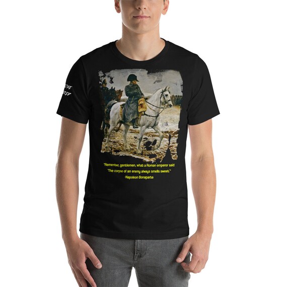 Napoleon Bonaparte With Quote T Shirt Black T-shirt for Men - Etsy