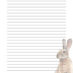 Cute Animals Printable Stationery / Digital Note Paper / - Etsy