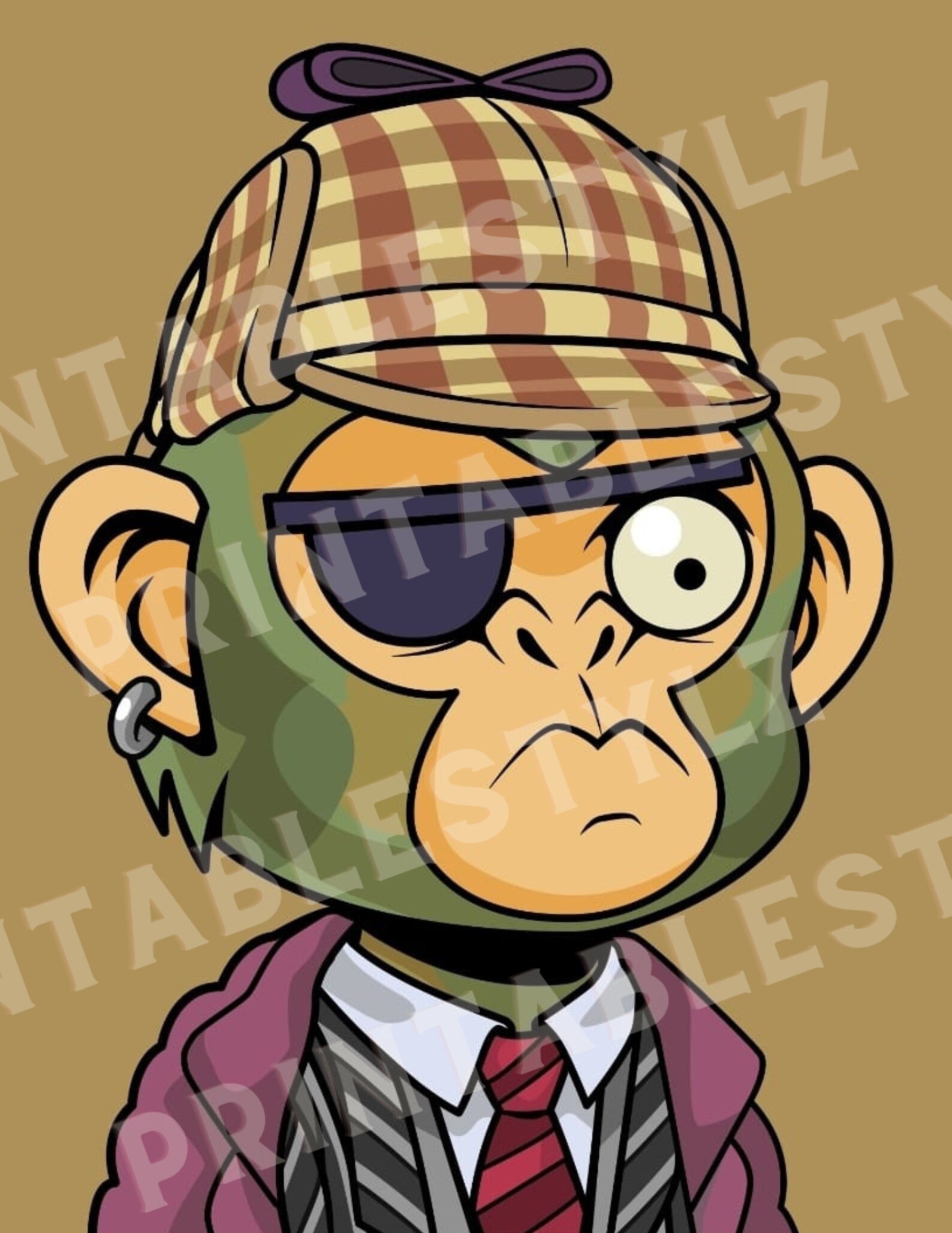 Cronos Chimp Club 4897 NFT Art Printable - Etsy