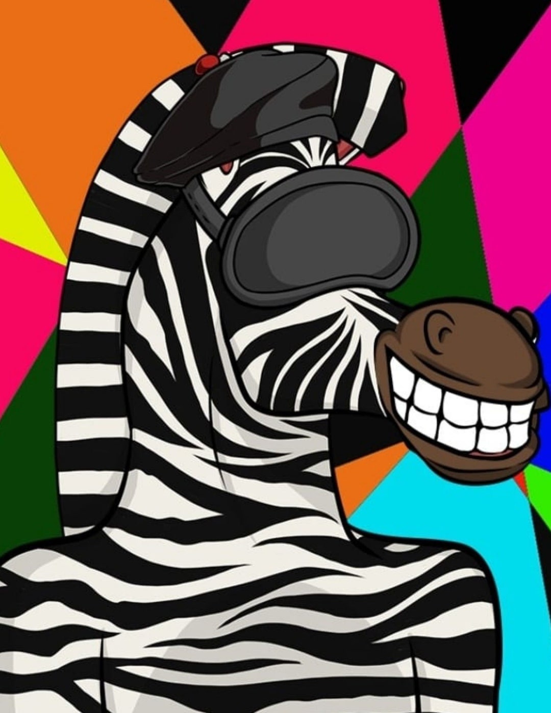 Lazy Horse Race Club NFT 2996 Zebra Printable PDF 1 Page - Etsy