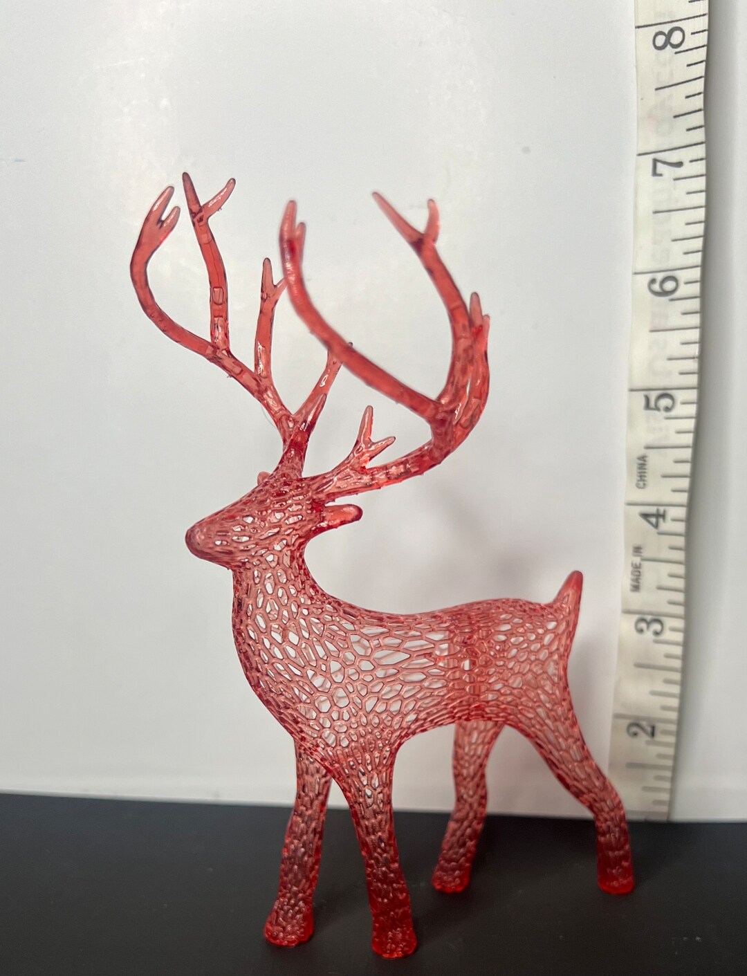 Red Reindeer! 3D Model! Christmas Gift! Christmas Decorations! Reindeer ...