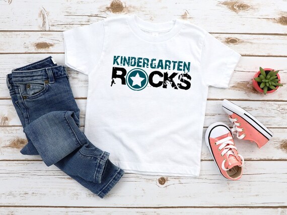 Kindergarten Rocks T Shirt Back to School T Shirt Back to | Etsy