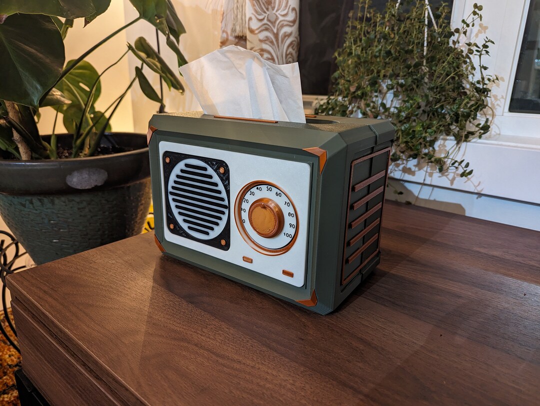 Retro Self-made Vintage Radio Tissue Box - Etsy