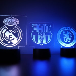 European Soccer Teams, Football, LED Stand, Color Light, Barcelona ...