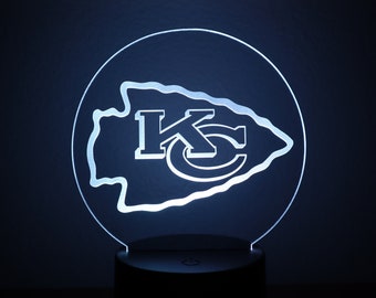 Kansas City Chiefs Led Light - Etsy