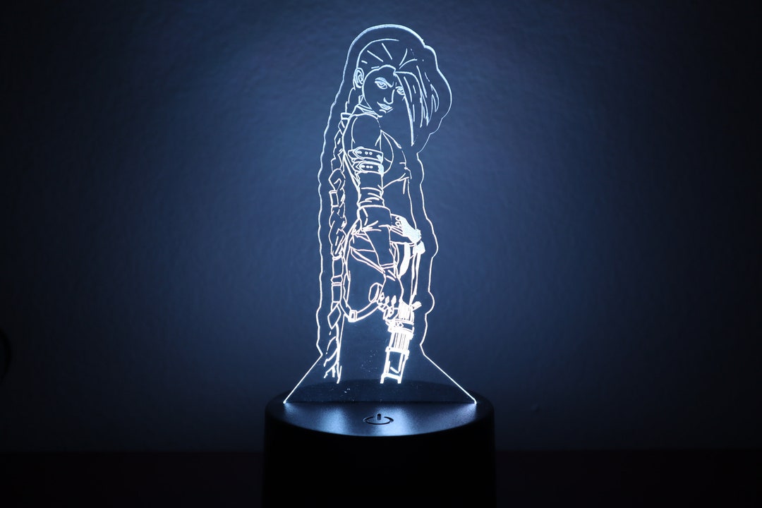 Jinx Arcane LED Stand: League of Legends Anime Desk Light - Etsy