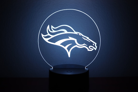 NFL Broncos LED Stand NFL Teams Led Lights Super Bowl Denver - Etsy