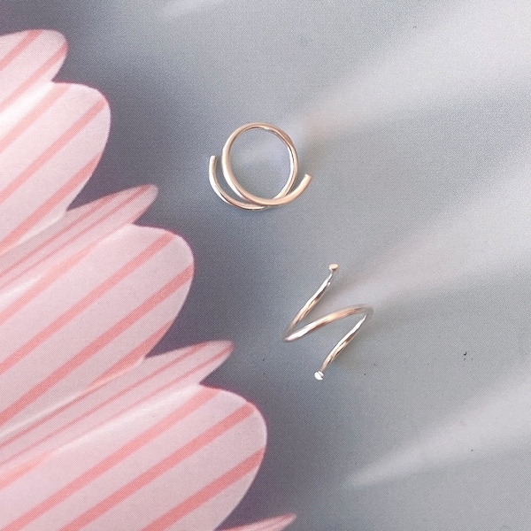 Bar Double Piercing - Etsy