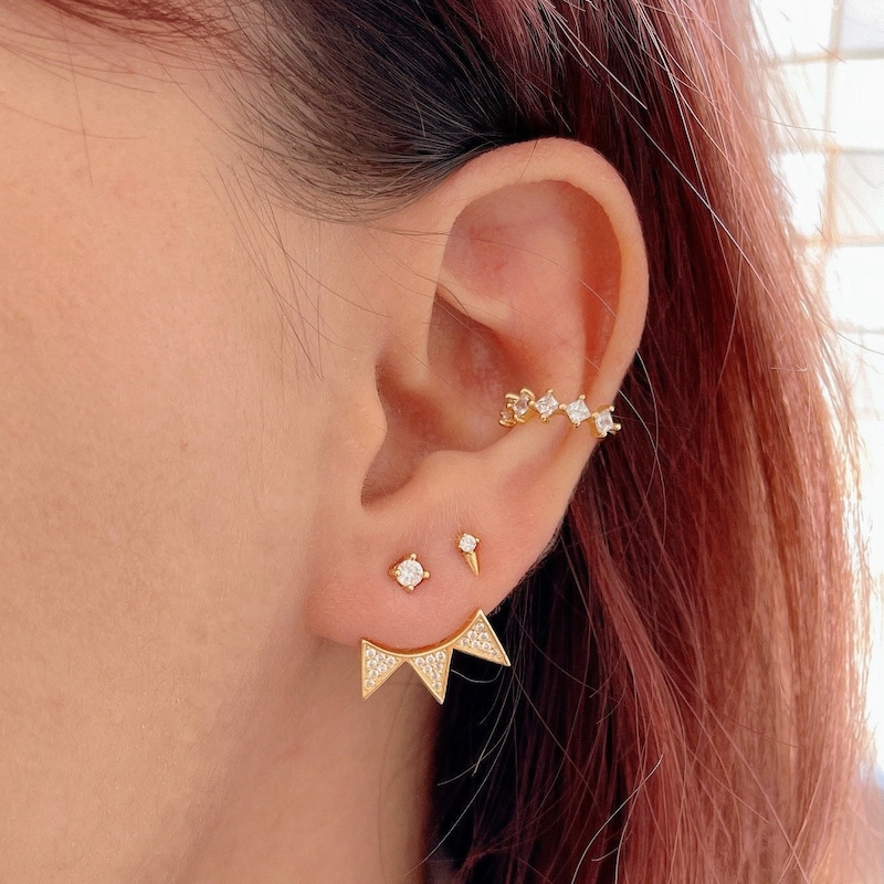 Front Back Earrings - Etsy