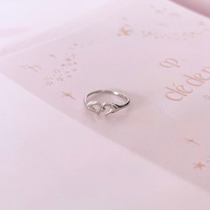 Heart Hand Gesture Ring, 925 Sterling Silver Hand I Love You Sign Ring ...