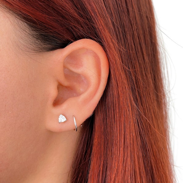 Double Hoop Earring - Etsy